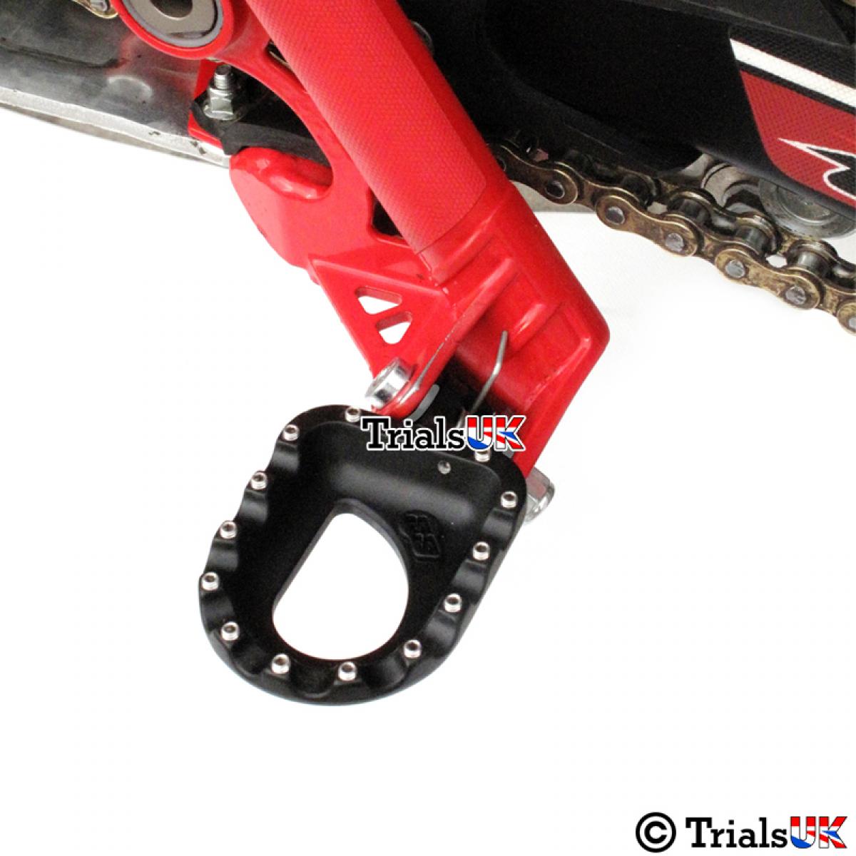 S3 Hardrock Aluminium Trials Foot Pegs/Footrest - Variable Positioning ...